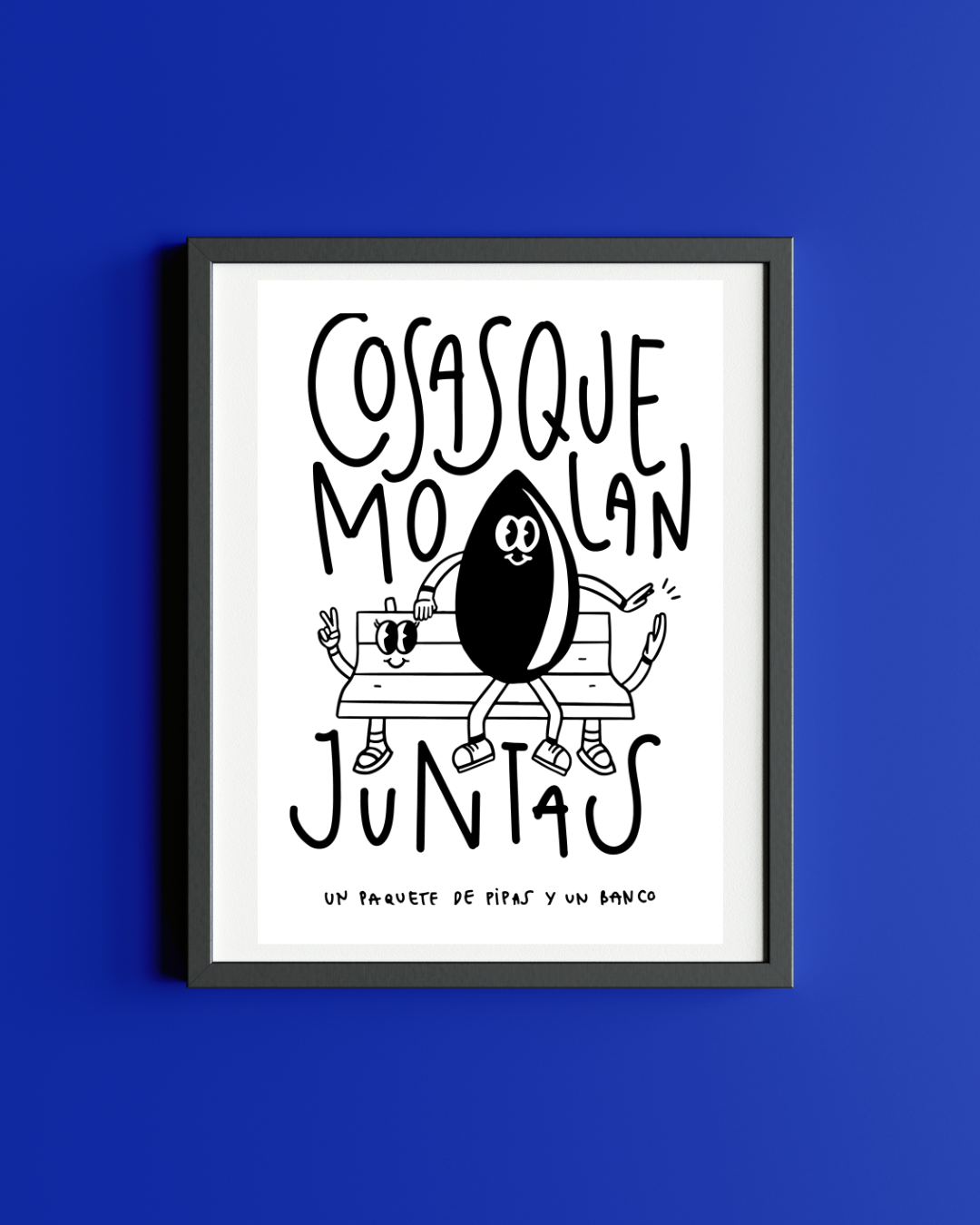 Lámina Pipas y banco - Cosas que molan juntas – La Tienda de La Vecina